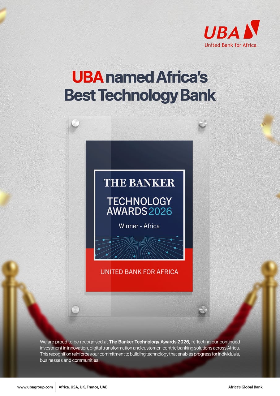 UBA Wins 2026 Banker Technology Award for AI Innovation, launches ...