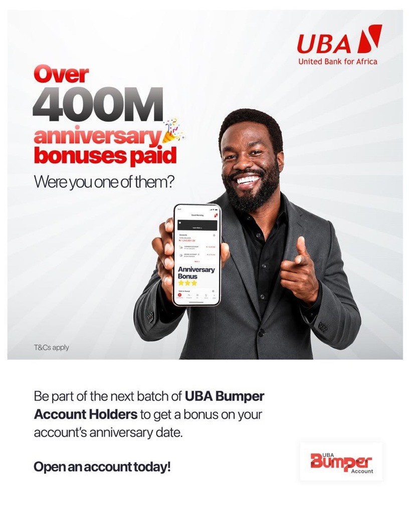 UBA rewards customer loyalty with over N400m Bumper Account Anniversary ...